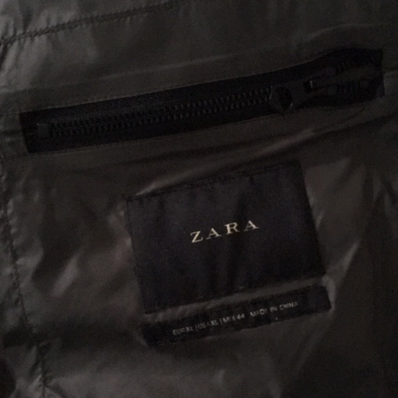 Zara | Jackets & Coats | Zara Man Black Puffer With Hidden Zipper Hood ...